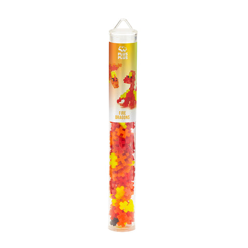 Tube - 100pc - Fire Dragons – Plus-Plus USA